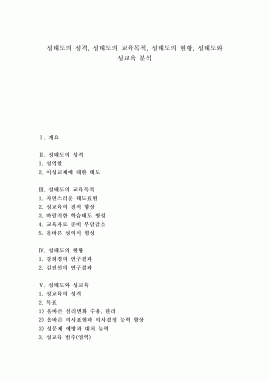 [성태도][성태도 성격][성태도 교육목적][성태도 현황][성태도와 성교육][성교육][교육]성태도의 성격, 성태도의 교육목적, 성태도의 현황, 성태도와 성교육 분석(성태도, 성태도 성격, 성태도 교육목적, 성교육)-1페이지