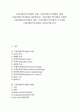 국제거래(무역거래)의 유형, 국제거래(무역거래)의 형태, 국제거래(무역거래)의 환율변동성, 국제거래(무역거래) 경쟁력, 국제거래(무역거래)의 계약, 국제거래(무역거래) 무기거래, 국제거래(무역거래) 전자상거래-1페이지