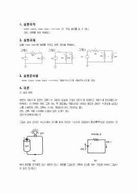 [기초 전기전자] 전류, 전압 측정-1페이지