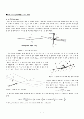 [비행동역학] Roll Stability에 영향을 주는 요인-1페이지