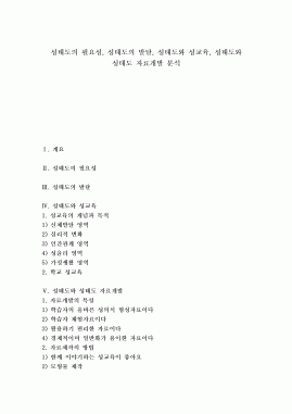 [성태도][성][태도][성태도 필요성][성태도 발달][성태도와 성교육][성태도와 성태도 자료개발][성교육][교육]성태도의 필요성, 성태도의 발달, 성태도와 성교육, 성태도와 성태도 자료개발 분석(성태도, 성)-1페이지