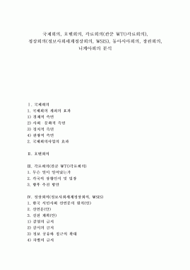 [회의][국제회의][정보사회세계정상회의][동아시아회의][장관회의][니케아회의]국제회의, 호텔회의, 각료회의(칸쿤 WTO각료회의), 정상회의(정보사회세계정상회의, WSIS), 동아시아회의, 장관회의, 니케아회의-1페이지