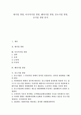 [기업 경영][대기업 경영][다국적기업 경영][벤처기업 경영][중소기업 경영][공기업 경영]대기업 경영, 다국적기업 경영, 벤처기업 경영, 중소기업 경영, 공기업 경영(기업 경영, 다국적기업 경영, 벤처기업 경영)-1페이지