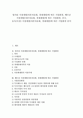 [시장개방][자본자유화]헝가리 시장개방(자본자유화, 경제개방)에 따른 기업환경, 베트남 시장개방(자본자유화, 경제개방)에 따른 기업환경, 중국, 동독(독일) 시장개방(자본자유화, 경제개방)에 따른 기업환경 분석-1페이지