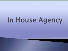 In House Agency (광고대행사 특징)-1페이지