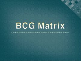 BCG Matrix -1페이지