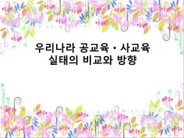 [사범/법학] 우리나라 공교육, 사교육 실태의 비교와 방향-1페이지