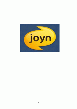 스마트폰sns 조인 JOYN 마케팅 실패사례분석및 실패극복위한 대안점제시,SWOT 분석-1페이지