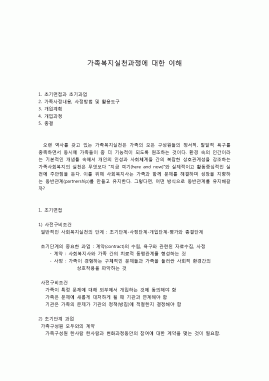 가족복지실천과정에 대한 이해-1페이지