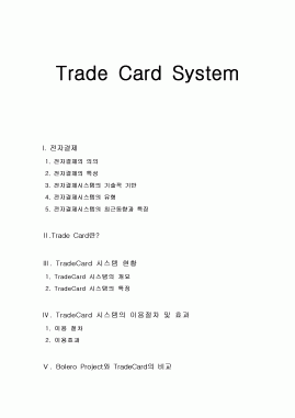 전자 결제 시스템 (Trade Card System)-1페이지