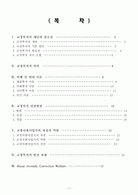 교정복지(개념, 필요성, 의의, 범죄이론, 실천현장, 교정사회사업가, 발전과제) 보고서-1페이지