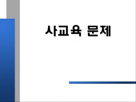 사교육,사교육문제점,사교육해결책,공교육,사교육해결,사교육의문제점,사교육폐해-1페이지