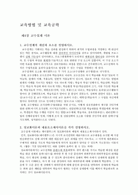 교육방법 및 교육공학 제4장 교수설계 이론 탐구문제-1페이지