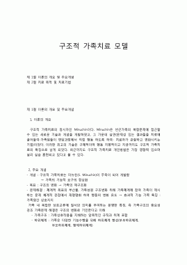 구조적 가족치료 모델-1페이지