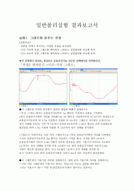 그래프에 맞추는 운동(물리 실험 리포트)-1페이지