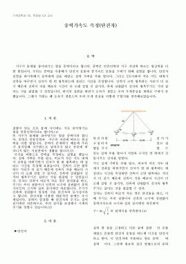 물리보고서 중력가속도 측정(단진자)-1페이지