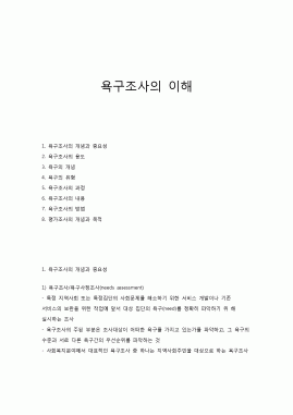 [조사보고서] 욕구조사 -1페이지