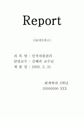 SK네트웍스의 인사제도,채용정보,복리후생,연봉자료 정리-1페이지