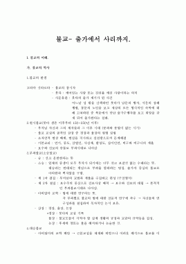 불교- 출가에서 사리까지.-1페이지