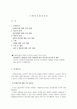 [소비자 행동론] 구매 의사결정 과정-1페이지