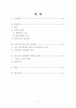 [사회과학] 청소년 동성애-1페이지