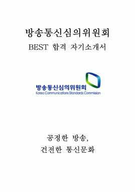 방송통신심의위원회 최신 BEST 합격 자기소개서!!!!-1페이지