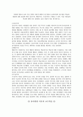 다양한 영유아 보육 프로그램의 이론적 배경이 된 영유아 보육과정의 접근법은 학습과 발달에 관한 관점에 따라 성숙주의, 행동주의, 구성주의로 구별될 수 있다. 이론들의 특성에 각각 설명하고 표로 만들어 비교 -1페이지