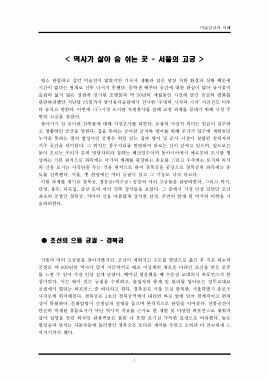 [미술의 감상과 이해] 역사가 살아 숨 쉬는 곳 - 서울의 고궁-1페이지