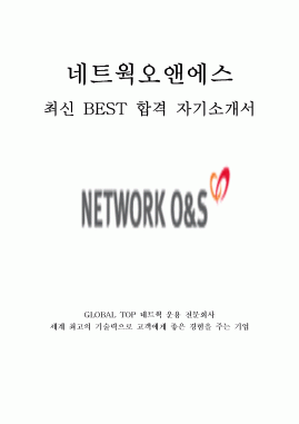  네트웍오앤에스 NETWORK O&S 최신 BEST 합격 자기소개서!!!!-1페이지