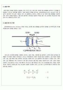 보고서 유량계를 이용한 유량 측정-1페이지