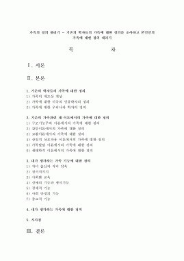 가족의 정의 내리기 - 기존의 학자들의 가족에 대한 정의를 조사하고 본인만의 가족에 대한 정의 내리기-1페이지