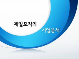 [경영학원론][기업분석]제일모직의 기업분석-1페이지