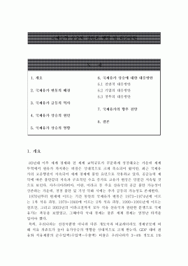 [경제] 국제유가 상승의 원인과 영향 및 대응방안-1페이지