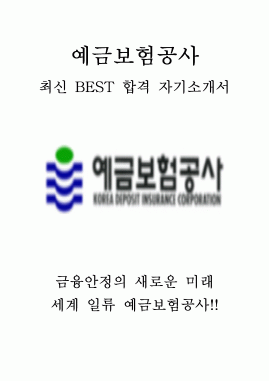 예금보험공사 KDIC 인턴 최신 BEST 합격 자기소개서!!!!-1페이지