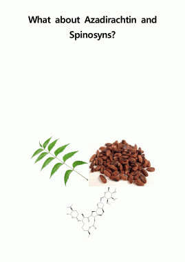  neem, azadirachtin, spinosyns 해충방제학-1페이지