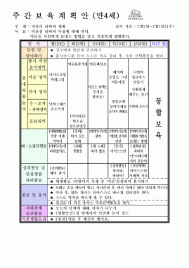 평가인증 만4세 7월 신나는 여름 보육일지 (보육실습일지)-1페이지