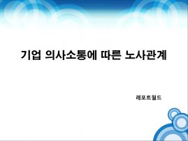 [조직행동론] 기업 의사소통에 따른 노사관계-1페이지