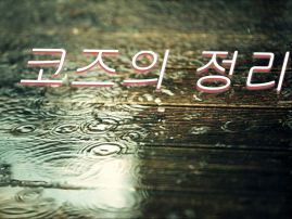 [미시경제학] 외부효과 및 코즈의 정리-1페이지