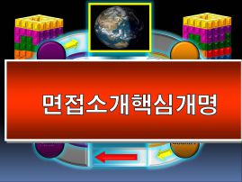  면접소개핵심개명-1페이지