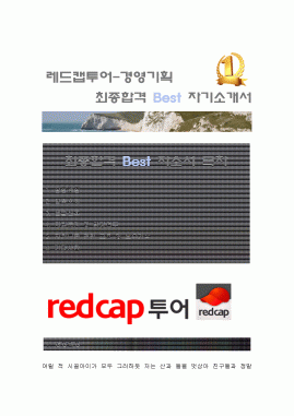 레드캡투어 합격자소서[경영기획 합격자] 레드캡투어 자기소개서,레드캡투어 자소서,레드캡투어 채용정보, 레드캡투어-1페이지