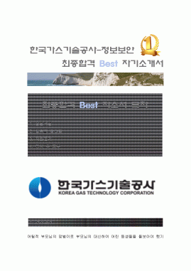 한국가스기술공사 합격자소서[정보보안 합격자] 한국가스기술공사 자기소개서,한국가스기술공사 자소서,한국가스기술공사 채용정보-1페이지