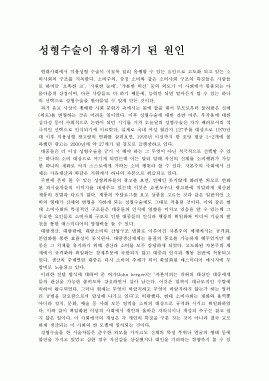  소비사회에서 성형수술이 유행하게 된 원인(이유)-1페이지