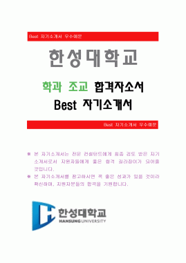 한성대학교[학과조교 합격자] 한성대학교 자기소개서,한성대학교 자소서,한성대학교 채용정보,한성대학교 자기소개서-1페이지