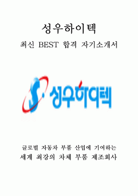  성우하이텍 재경 최신 BEST 합격 자기소개서!!!!-1페이지