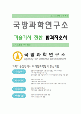 [국방과학연구소 - 기술기사 전산 합격자] 국방과학연구소 자기소개서, 국방과학연구소 자소서, 국방과학연구소 채용정보-1페이지