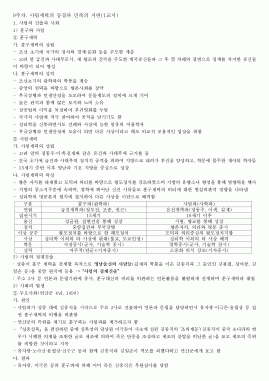 청주대 사이버강의 한국사 기말족보(2013)-1페이지