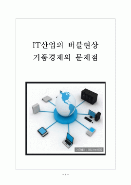 [IT산업] IT산업의 버블현상-거품경제형성으로 인한 문제점 보고서-1페이지