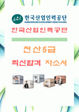 [한국산업인력공단-전산5급-합격자] 한국산업인력공단 자기소개서,한국산업인력공단 자소서,한국산업인력공단 채용정보-1페이지