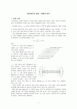 일반물리학 실험 - 쿨롱의 법칙-1페이지