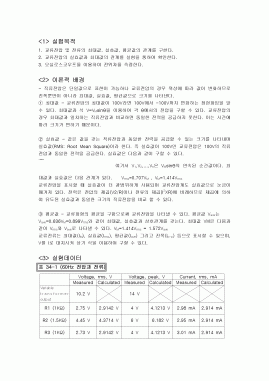 [실험보고서] 교류신호의 최대값, 실효값, 평균값에 관해-1페이지